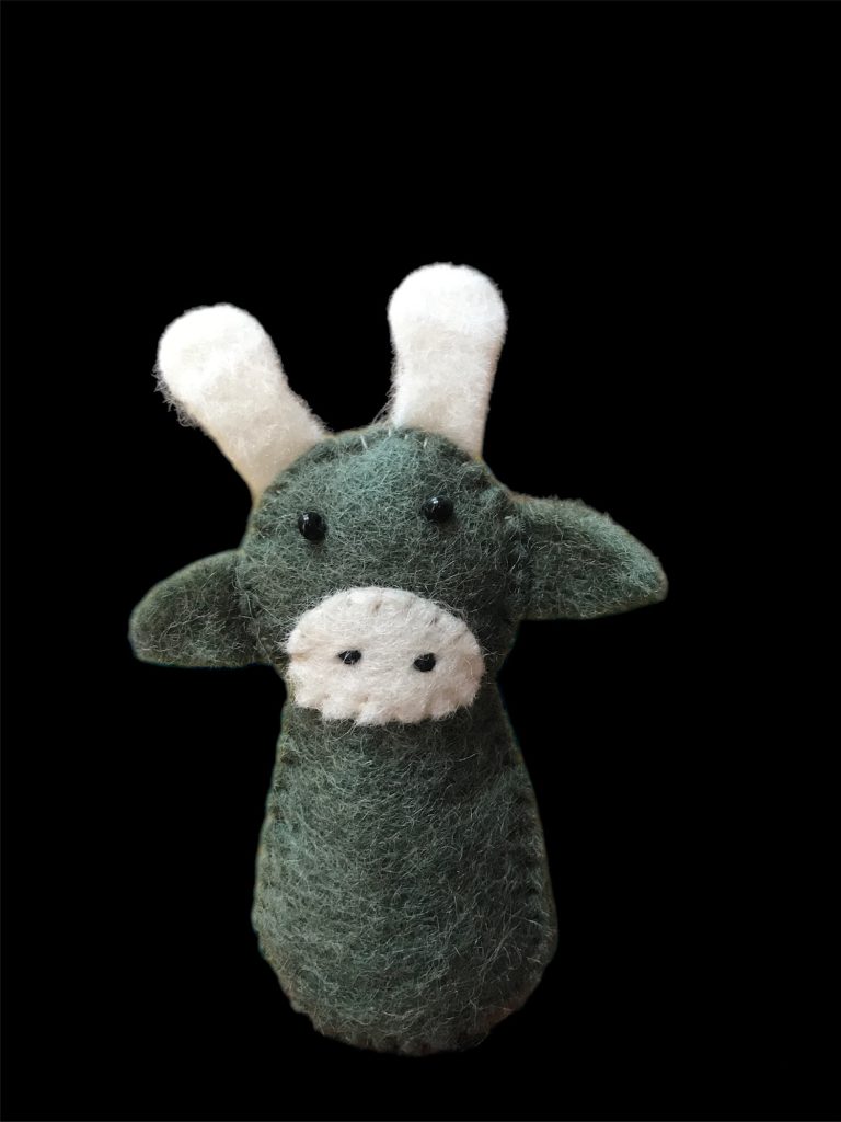 Bull Finger Puppet - Pratikshya Handicraft